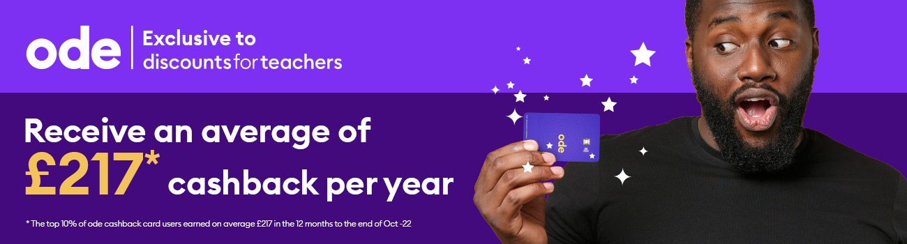 Ode Card - Teachers Cashback Card | Discounts For Teachers