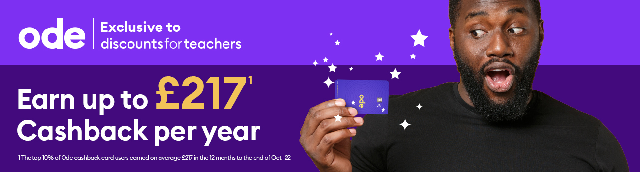 Ode Card - Teachers Cashback Card | Discounts For Teachers